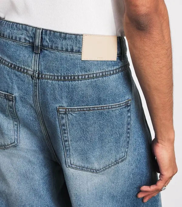 SYSTEM Coated Baggy Jeans