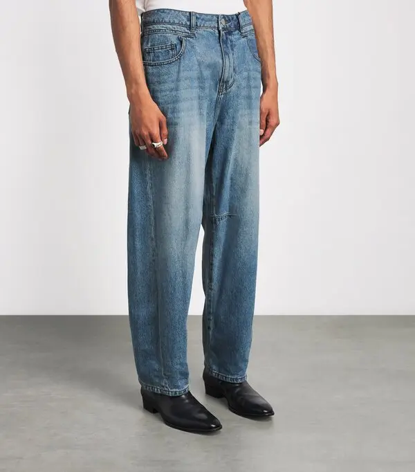 SYSTEM Coated Baggy Jeans