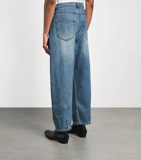 SYSTEM Coated Baggy Jeans
