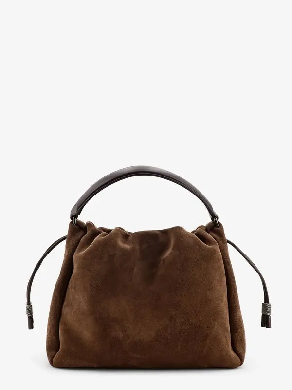 Brunello Cucinelli Bucket Mellow Suede Handbag - Brown