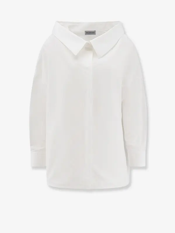 Balenciaga Stola Oversize Cotton Shirt