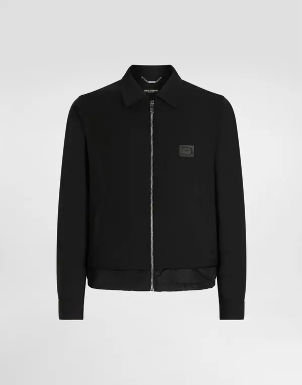 Dolce & Gabbana Wool Canvas Jacket Coats And Jackets