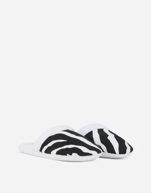 Dolce & Gabbana Cotton Terry Slippers Cotton Slippers