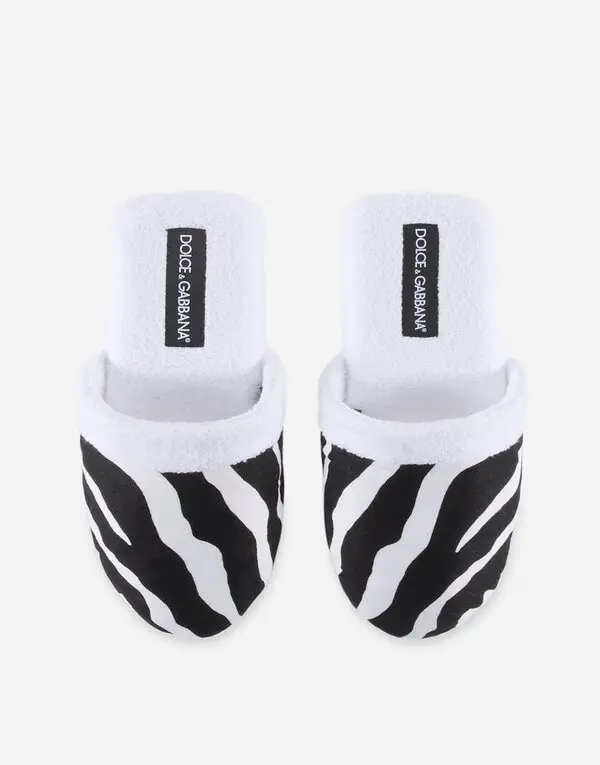 Dolce & Gabbana Cotton Terry Slippers Cotton Slippers