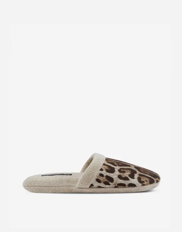 Dolce & Gabbana Cotton Terry Slippers Cotton Slippers