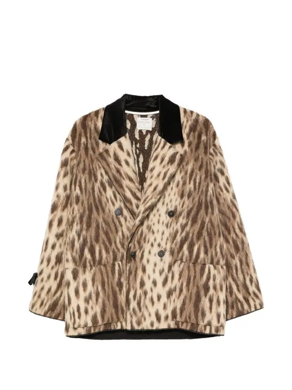 FORTE_FORTE Wool Blend Double-breasted Jacket