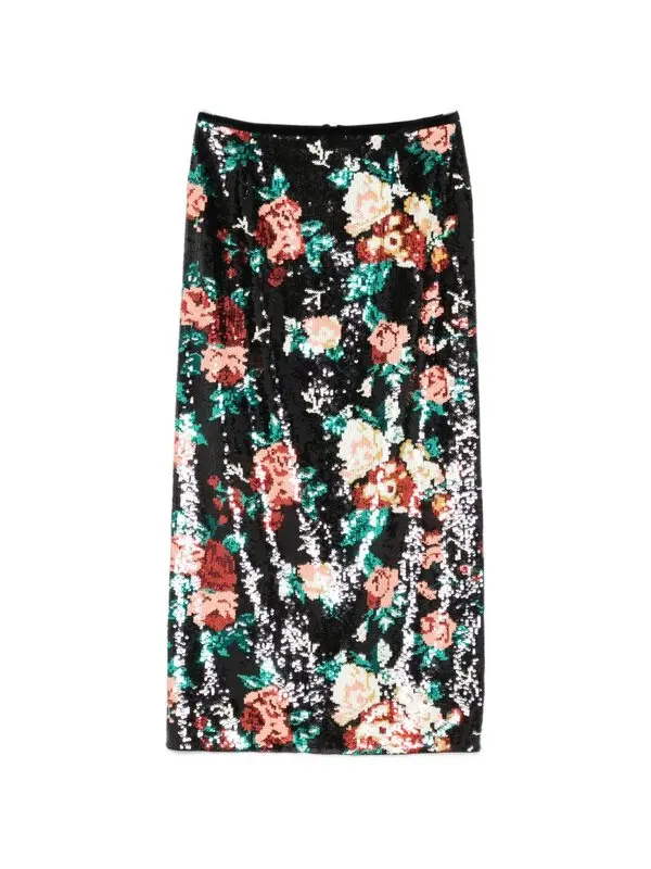 FORTE_FORTE Sequined Midi Skirt