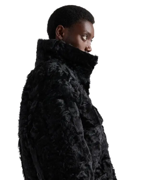 Prada Shearling Caban Jacket