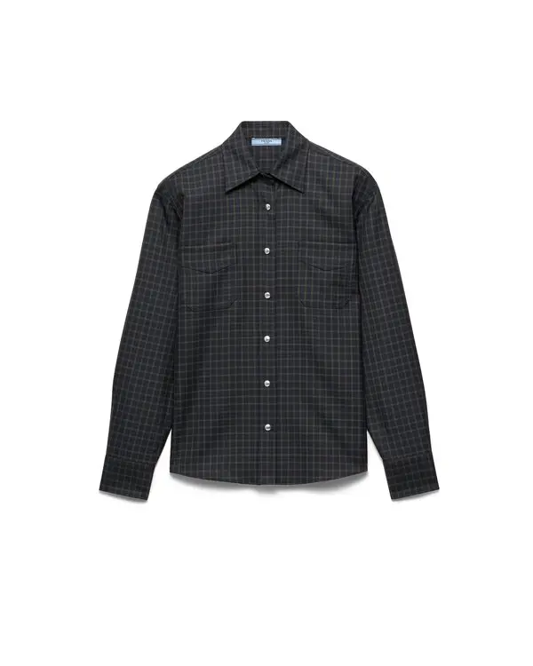 Prada Checked Wool Shirt