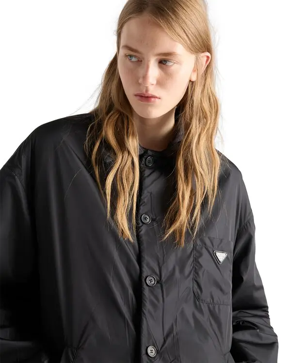 Prada Reversible Double Cashwool And Re-nylon Caban Jacket