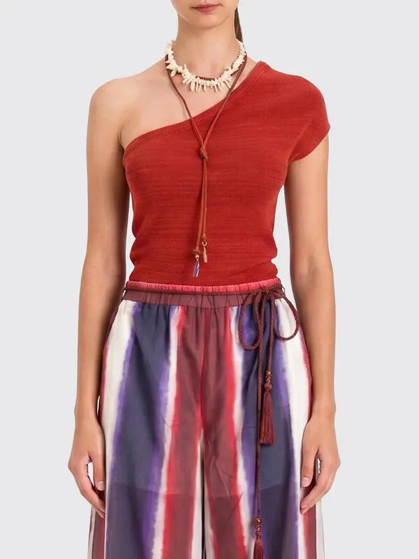 TWINSET Cotton Blend One-shoulder Top