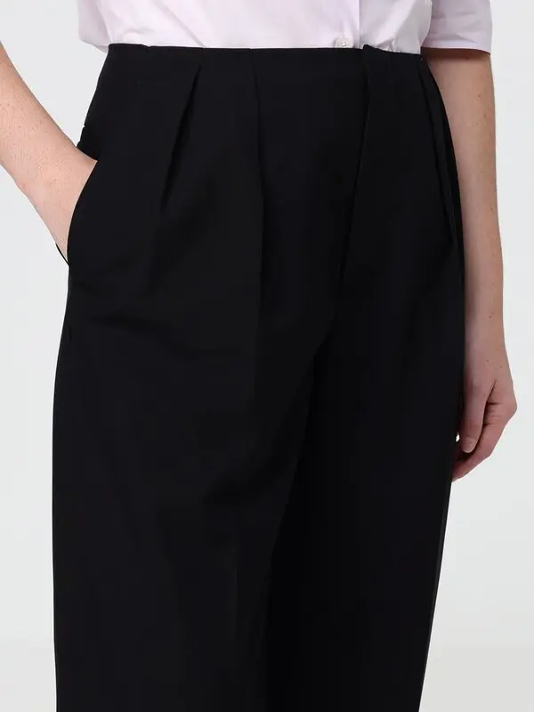 JIL SANDER Pointed Collar Short-sleeve Cotton Poplin Shirt