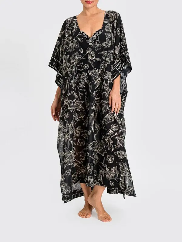 TWINSET Printed Cotton Beach Dress