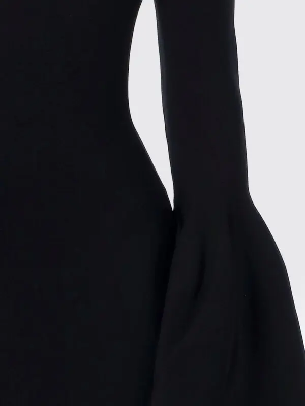 Stella McCartney Crêpe Sheath Midi Dress With Flared Long Sleeves