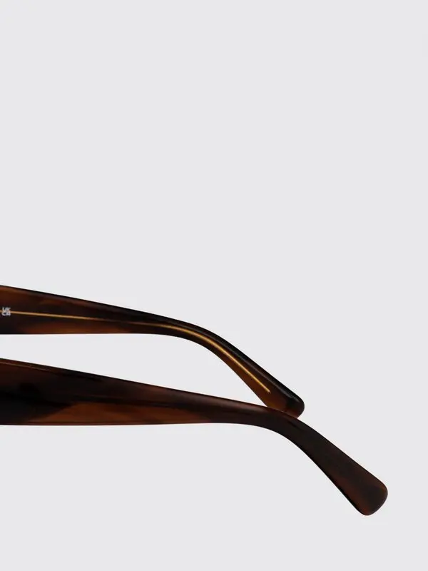 Longchamp Oversized Tortoiseshell Teardrop Sunglasses With Metallic Logo