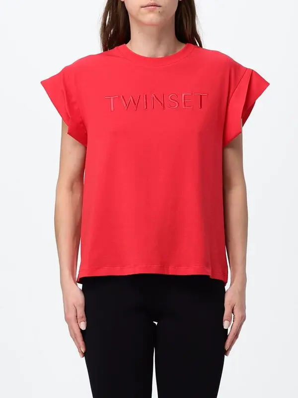 TWINSET Cotton T-shirts With Logo