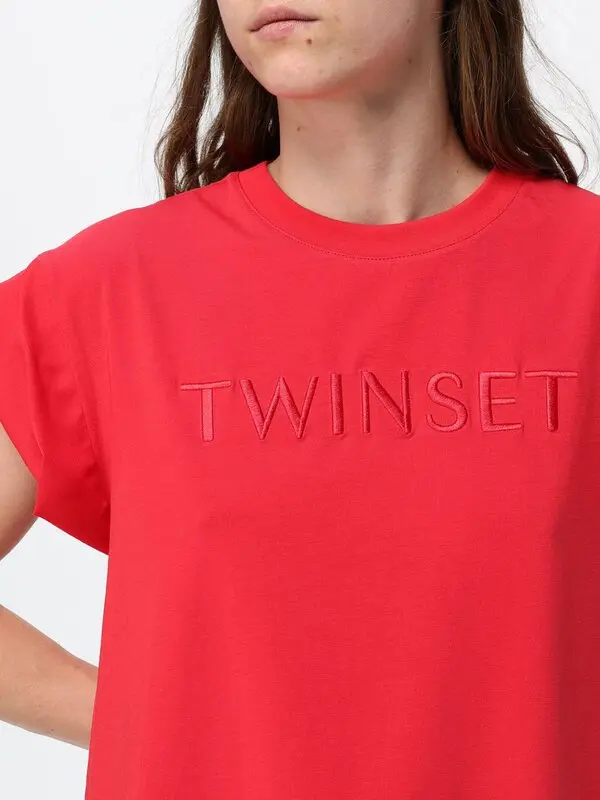TWINSET Cotton T-shirts With Logo