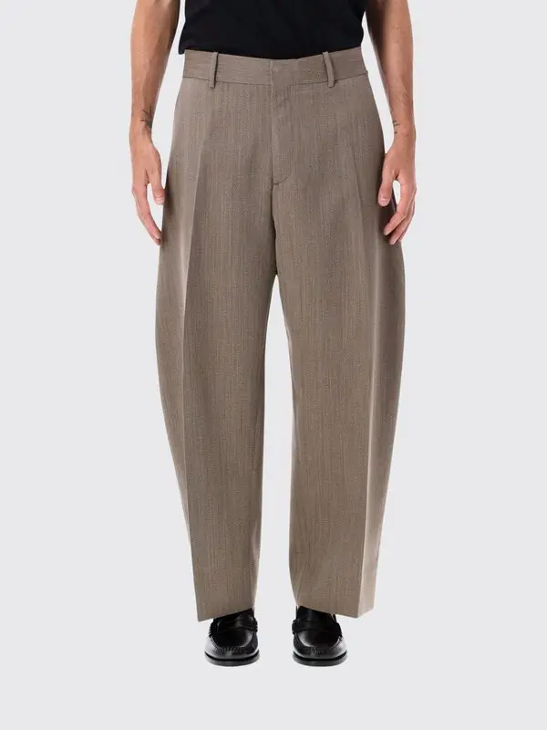 Studio Nicholson Fume Tailored Wide-leg Pants In A Fine Wool Blend - Brown