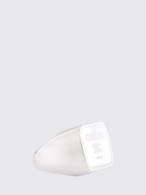 Celine Finish Brass Ring With Engraved Triomphe Logo