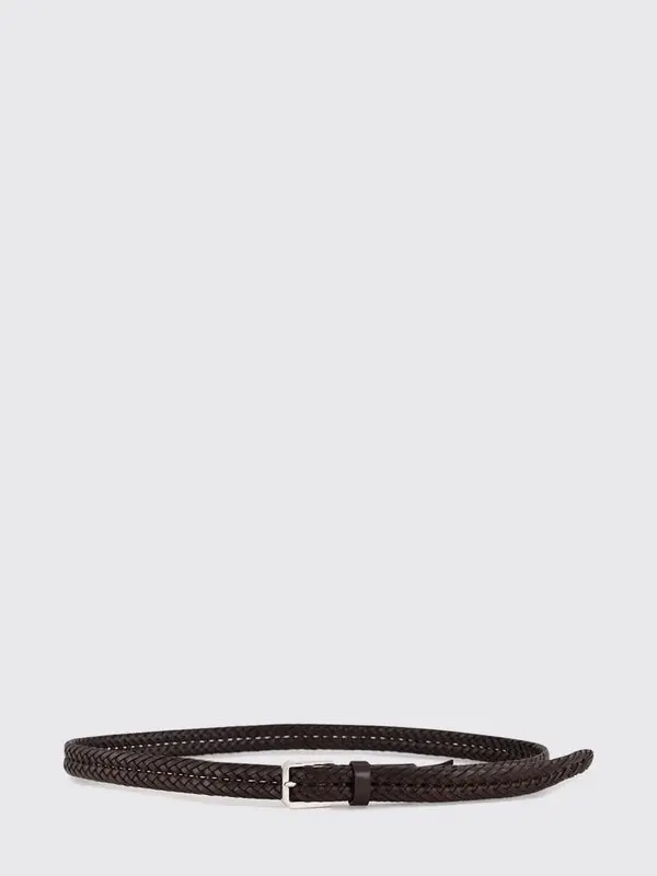 TOM FORD Woven Calfskin Belt With Buckle