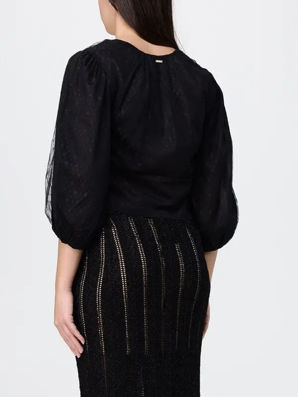 TWINSET Floral Tulle Blouse