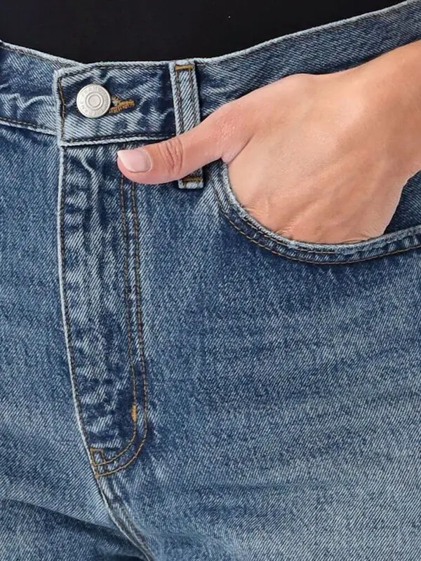 FRAME The Loose High-waisted Baggy Jeans In Cotton And Lyocell - Denim