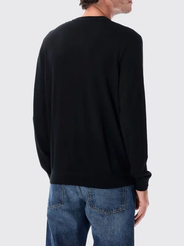 DIESEL® Wool Crewneck Sweater With Carved Oval D Logo