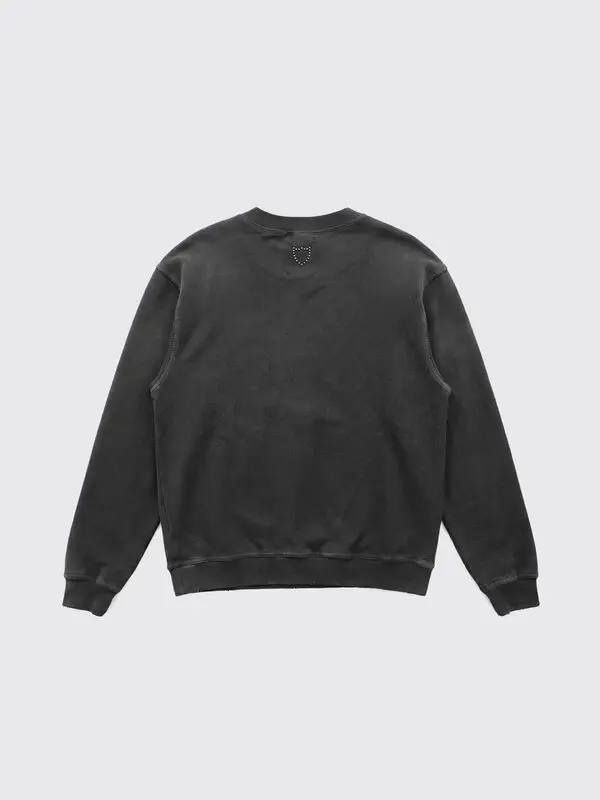 HTC LOS ANGELES Relaxed Fit Contrast Logo Cotton Sweatshirt