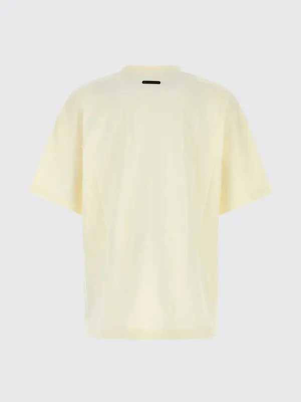 Fear Of God Cotton Crewneck T-shirt With Relaxed Fit - Ivory