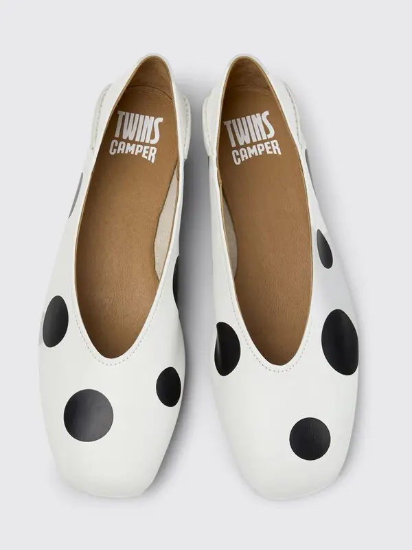 Camper Twins Leather Ballerinas