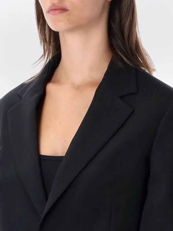 JW Anderson Cropped Single-breasted One-button Wool Blazer
