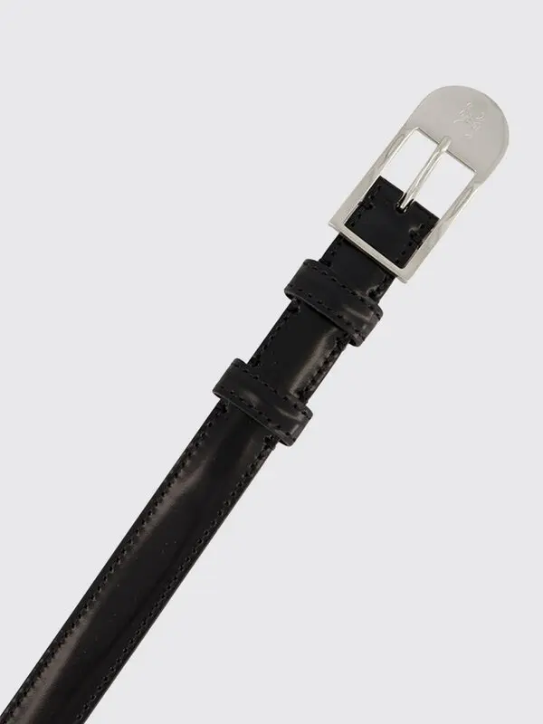 Celine Smooth Cowhide Leather Belt With Triomphe Pin Buckle
