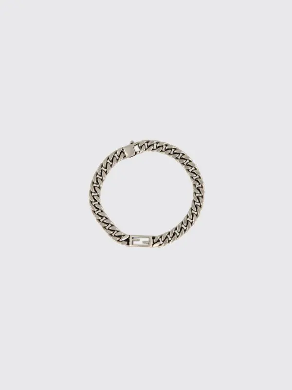 Fendi Finish Brass Bracelet With Ff Monogram