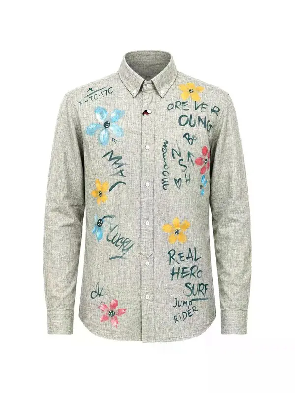 BOB Floral-print Button-down Shirt
