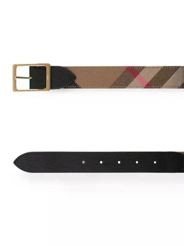 Burberry Check-print Buckle-fastening Belt