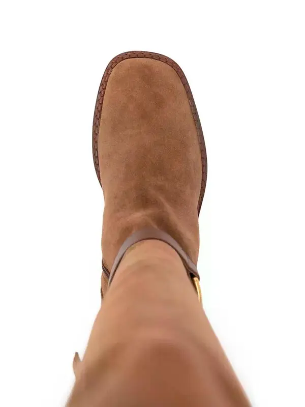 Bally Eloire Suede Long Boots - Brown