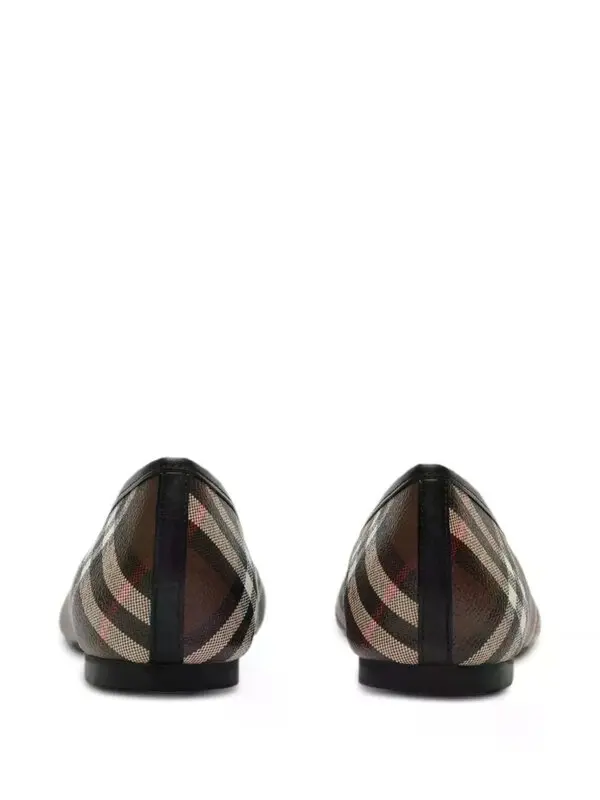 Burberry Check Canvas Highgate Ballerinas