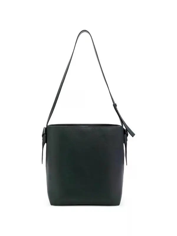 LA PORTEGNA Paulita Knotted Leather Shoulder Bag