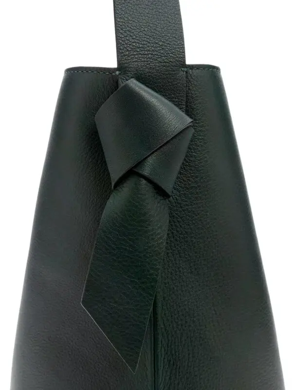 LA PORTEGNA Paulita Knotted Leather Shoulder Bag