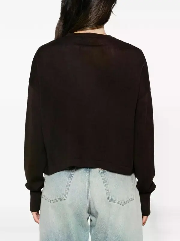 MA'RY'YA Patch-pocket Cardigan - Brown