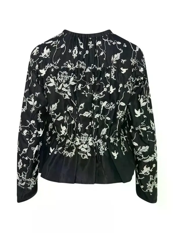 RENLI SU Embroidered Long-sleeve Blouse