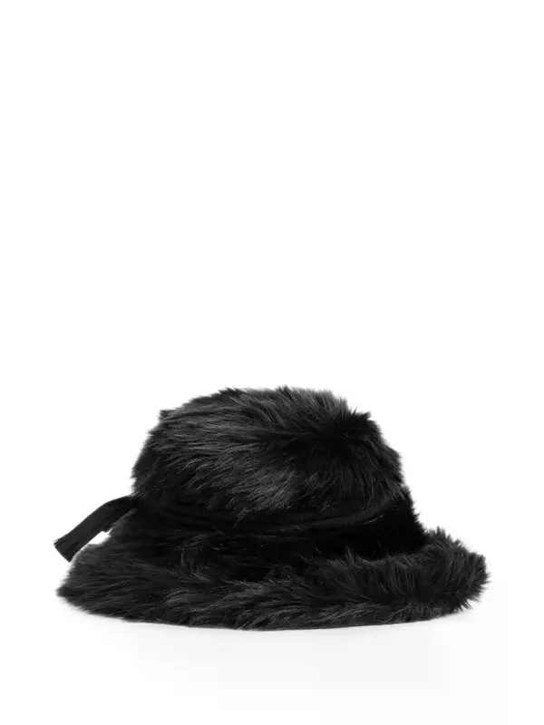 Junya Watanabe Faux-fur Hat - Black