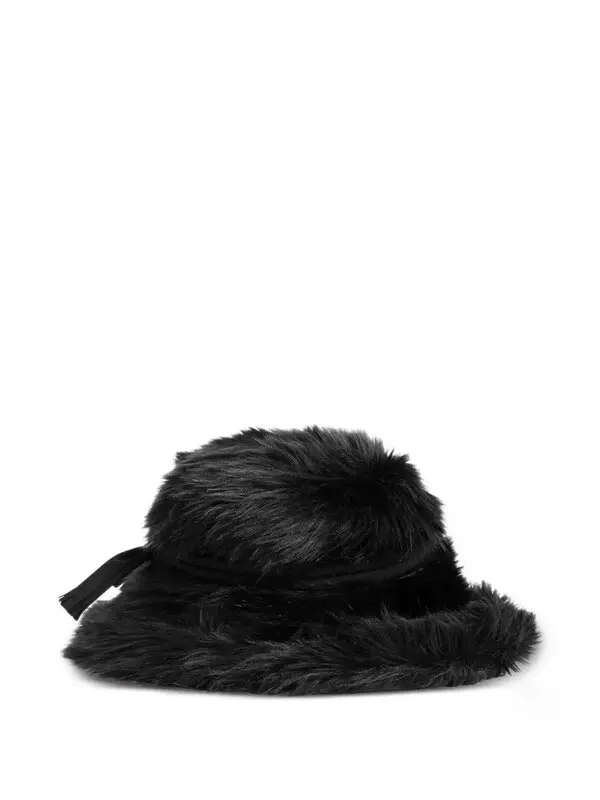 Junya Watanabe Faux-fur Hat - Black