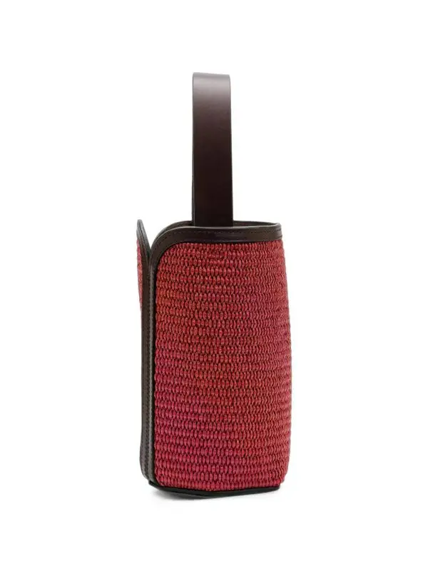 LA PORTEGNA Barbara Woven Bucket Bag