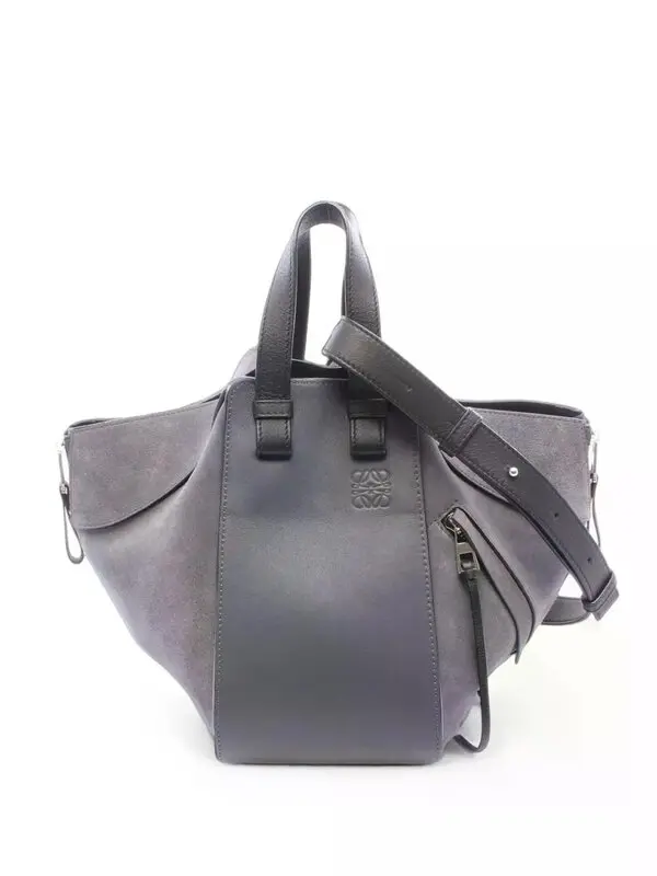 Loewe 2010s Small Hammock Suede Tote Bag