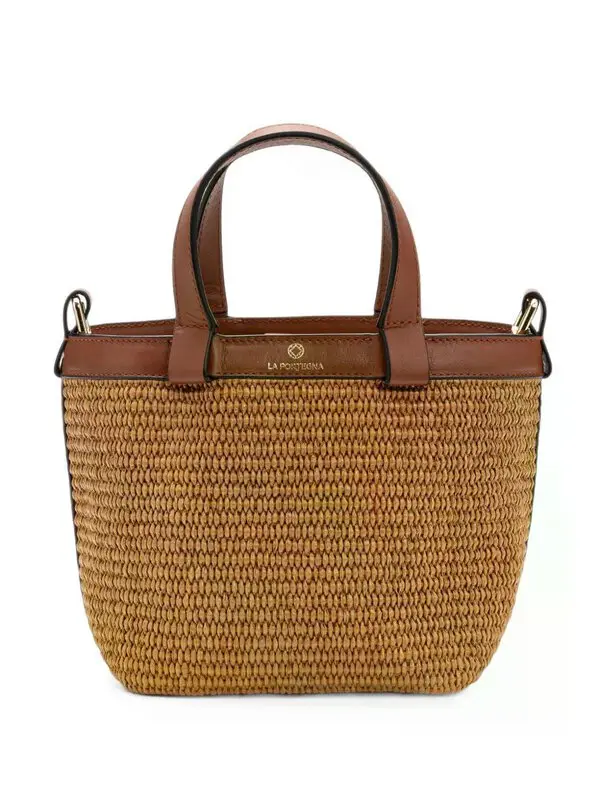 LA PORTEGNA Teresita Jute Tote Bag