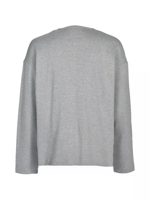 CEDARWOOD Ribbed-knit Henley T-shirt
