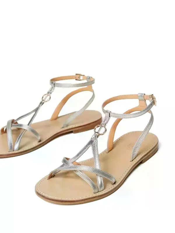 TWINSET Logo-plaque Strappy Sandals