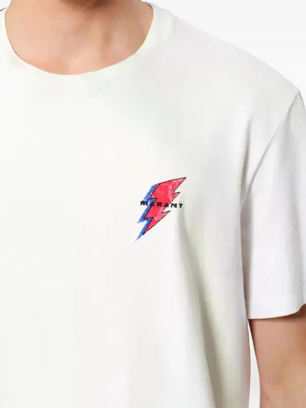 Isabel Marant Étoile Honore Lightning-bolt-print T-shirt