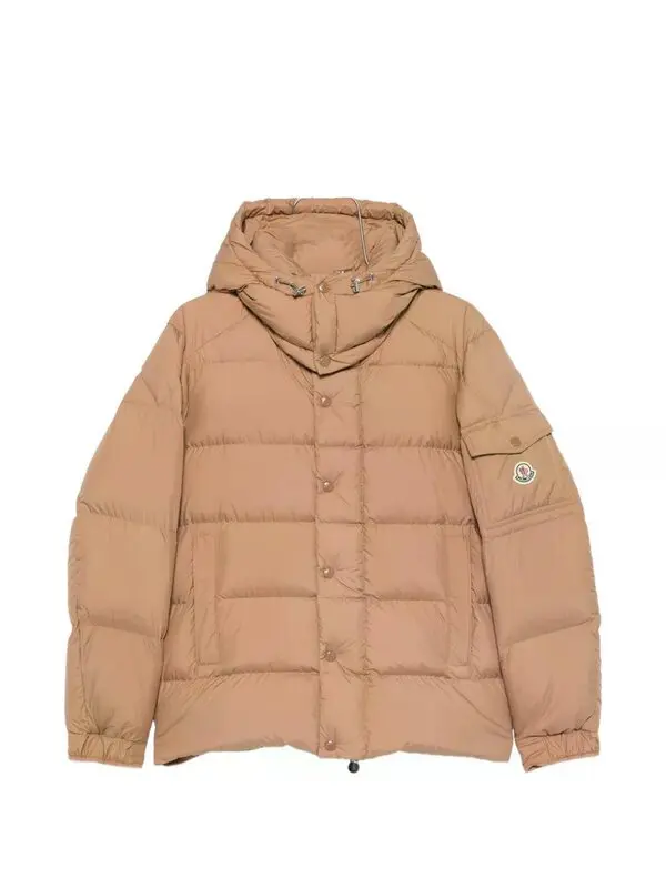Moncler Logo-patch Padded Jacket - Neutrals